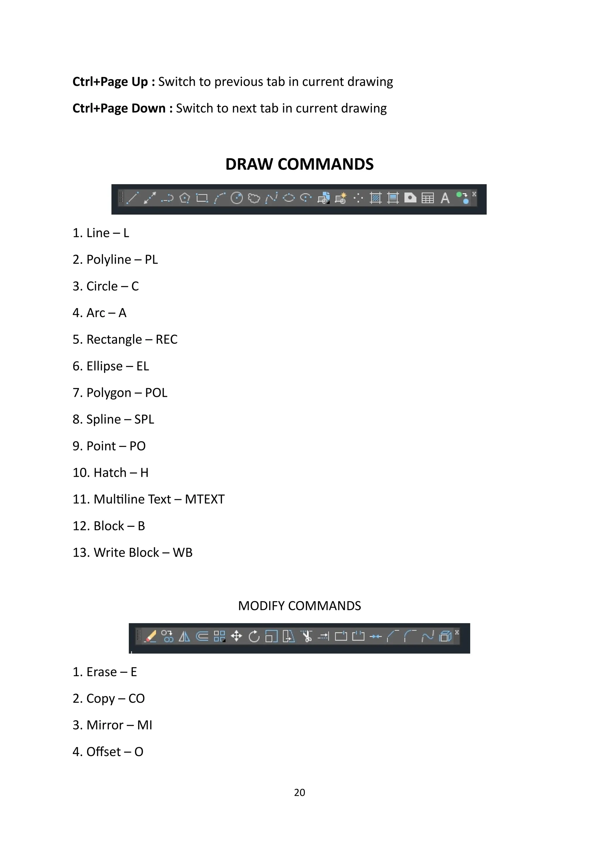 AutoCAD Basic Tutorial with Sample Drawings | PDF