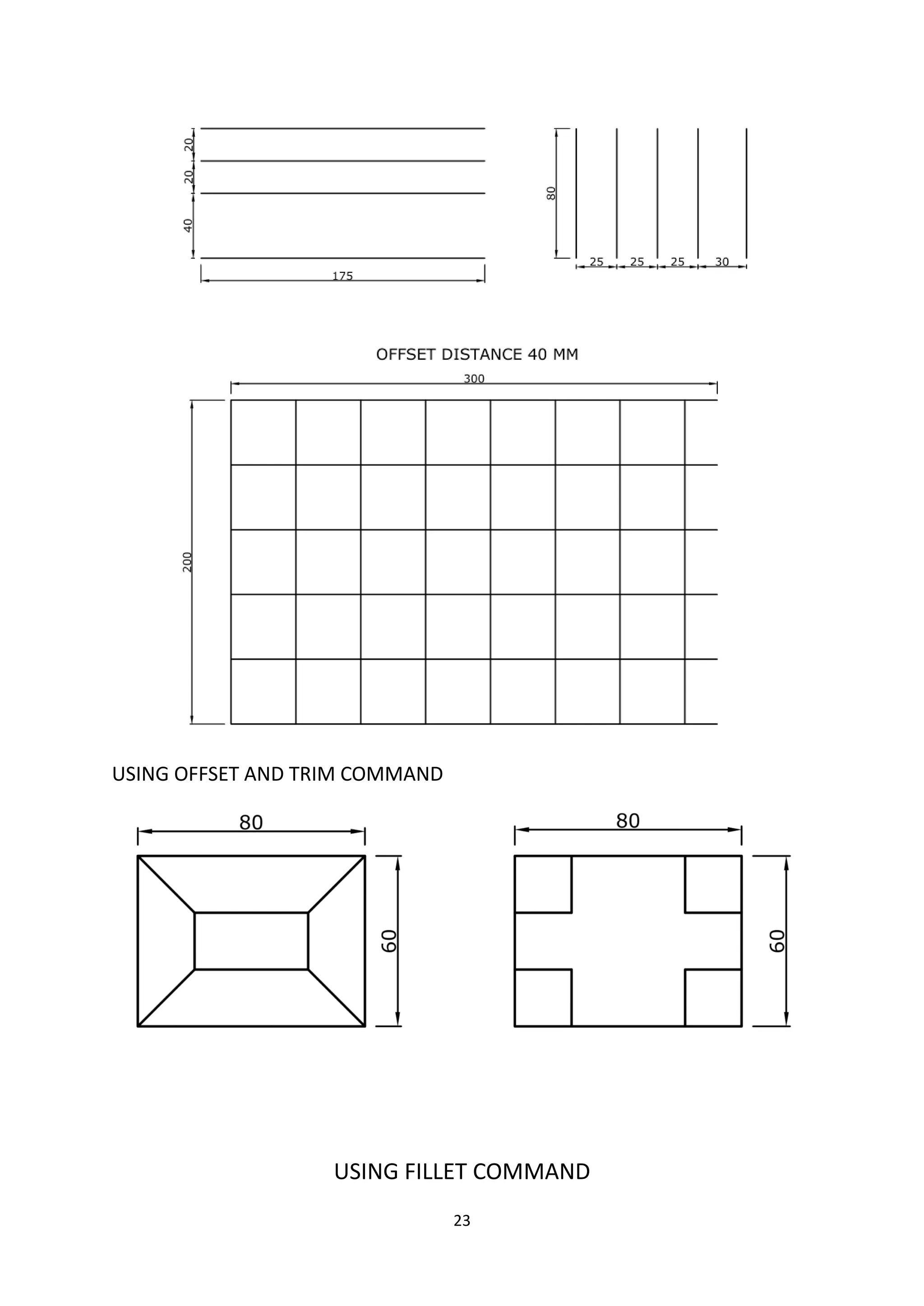 AutoCAD Basic Tutorial with Sample Drawings | PDF