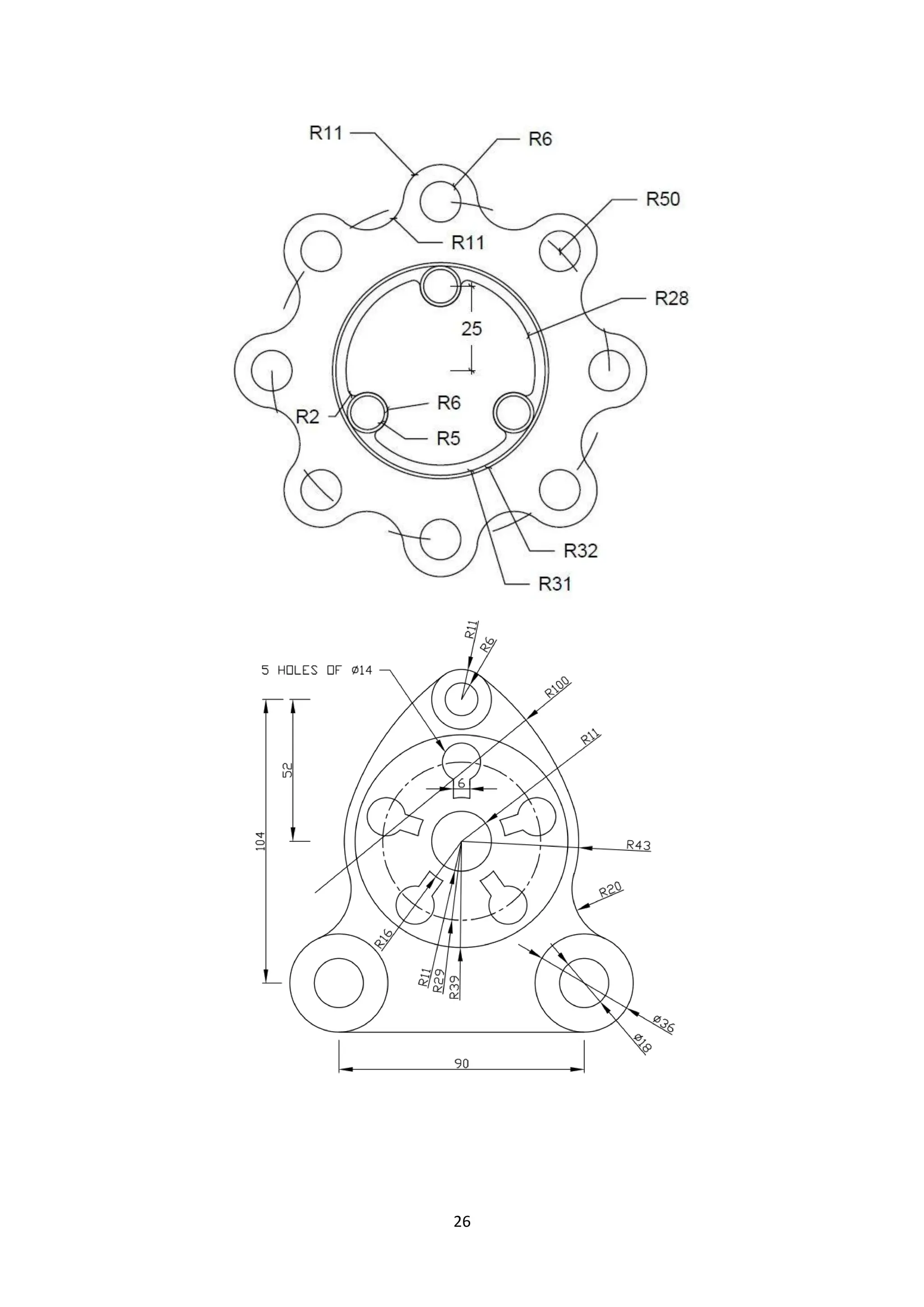 AutoCAD Basic Tutorial with Sample Drawings | PDF