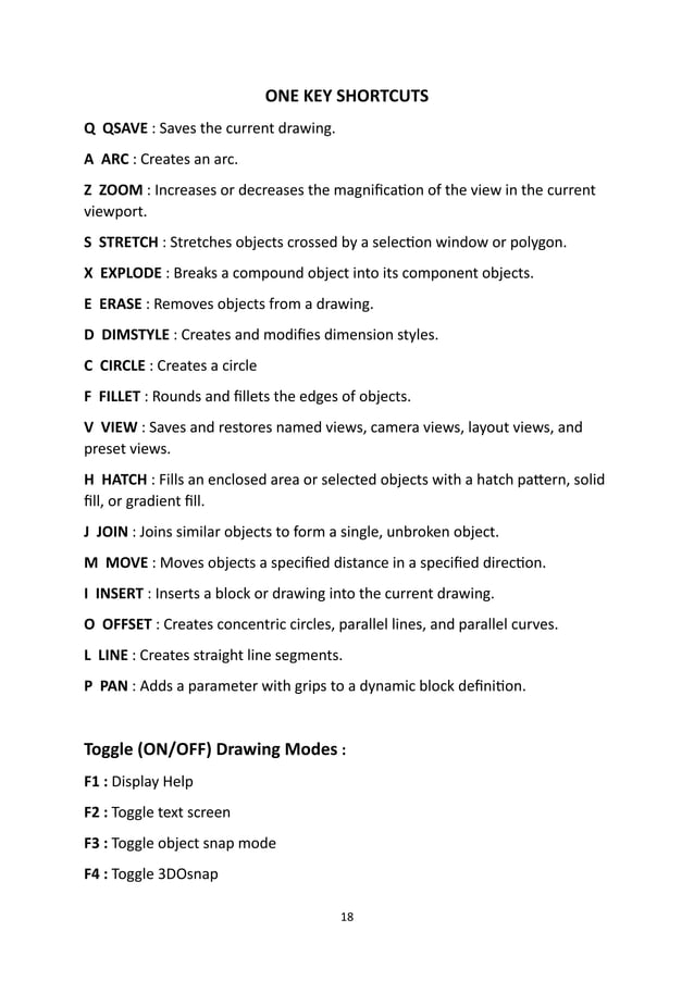 AutoCAD Basic Tutorial with Sample Drawings | PDF
