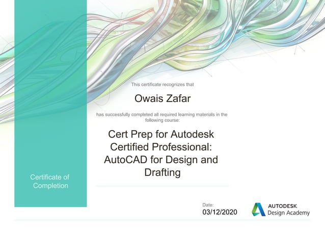 Autocad design and drafting Certificate | PDF