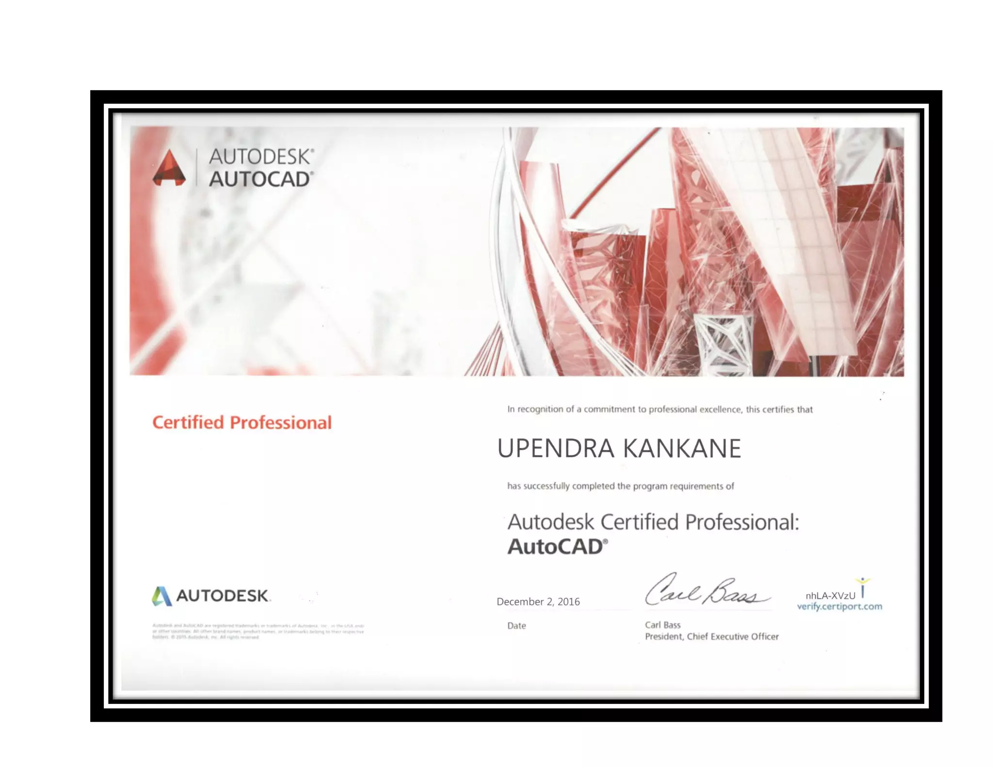 Autodesk Certified Professional "AutoCAD" | PDF