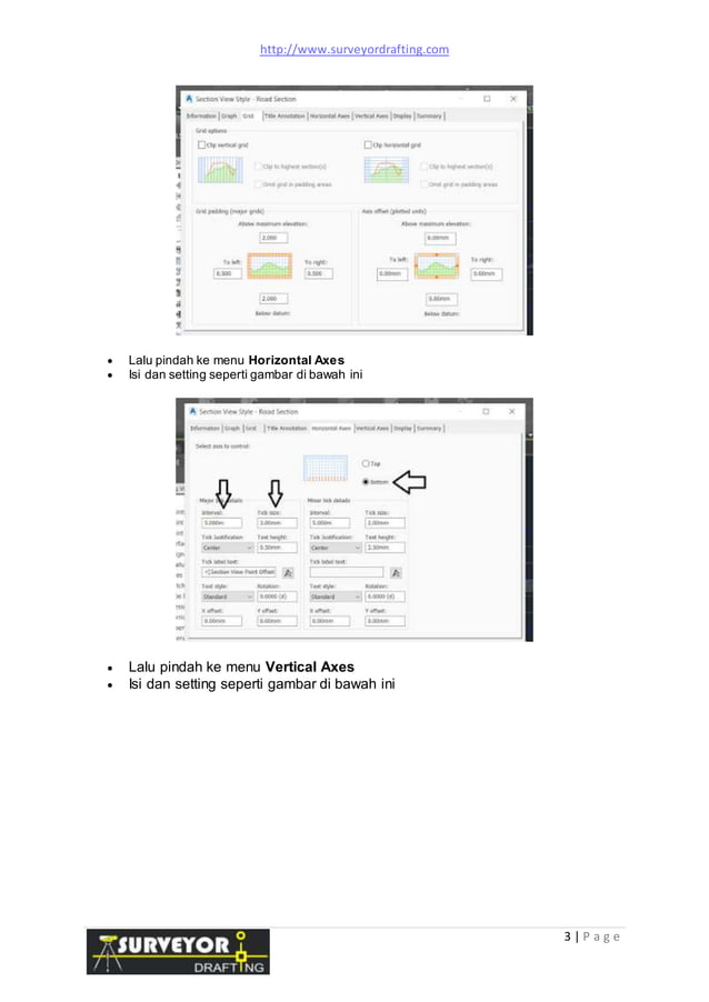Autocad Civil 3D - Merubah Tampilan Cross Section | DOCX