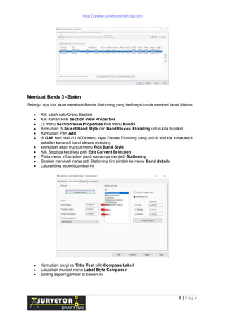 Autocad Civil 3D - Merubah Tampilan Cross Section | DOCX