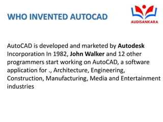AutoCAD CIVIL engineering and it used for civil auto CAD | PPTX