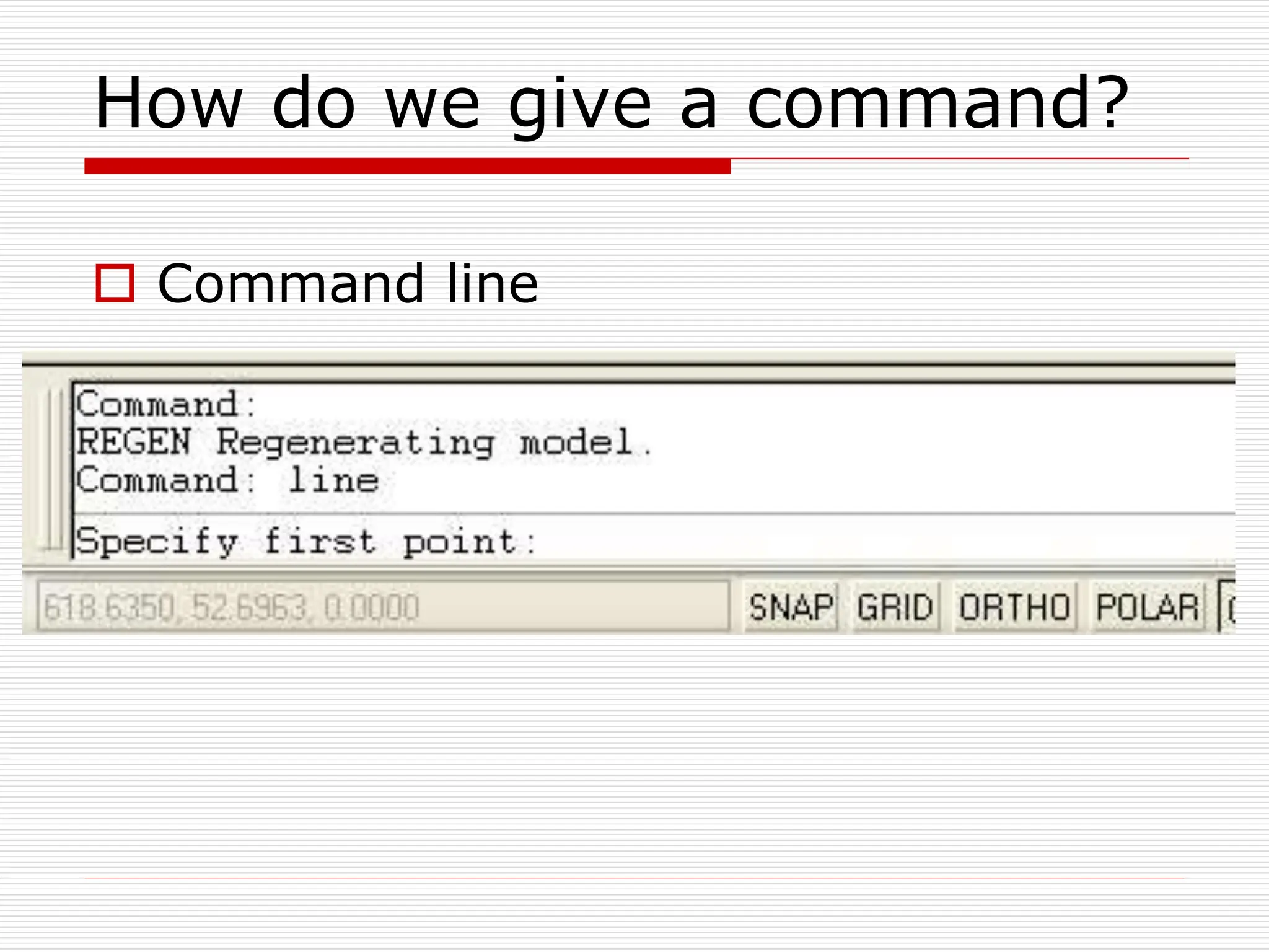 AUTOCAD COMMAND AUTOCAD COMMANDAUTOCAD COMMAND | PPT
