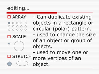AUTOCAD COMMAND AUTOCAD COMMANDAUTOCAD COMMAND | PPT