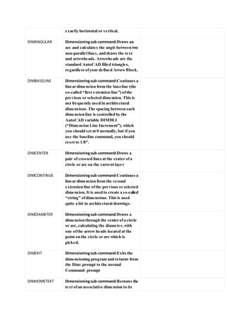 Autocad commands | DOCX