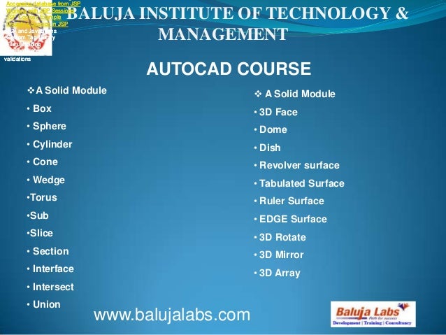 Autocad course