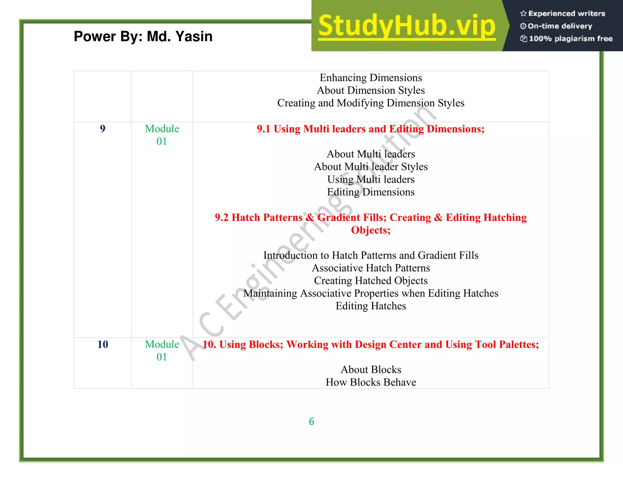 Autocad Course Outline | PDF