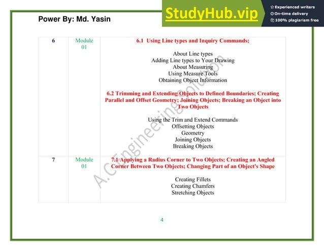 Autocad Course Outline | PDF