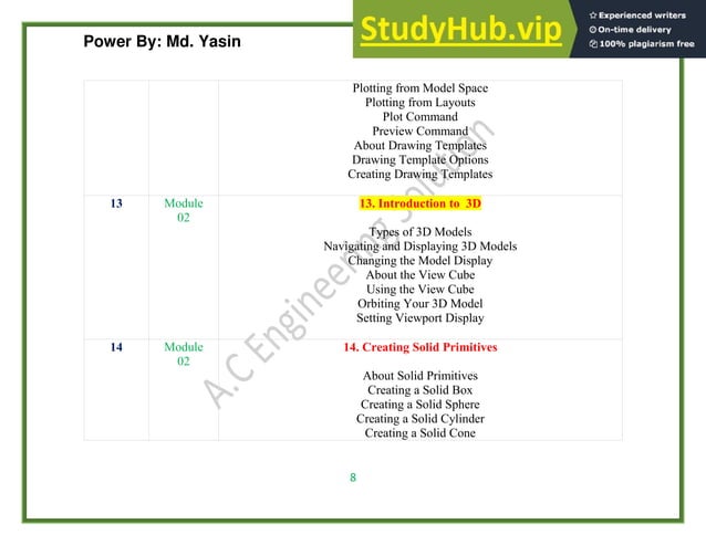 Autocad Course Outline | PDF