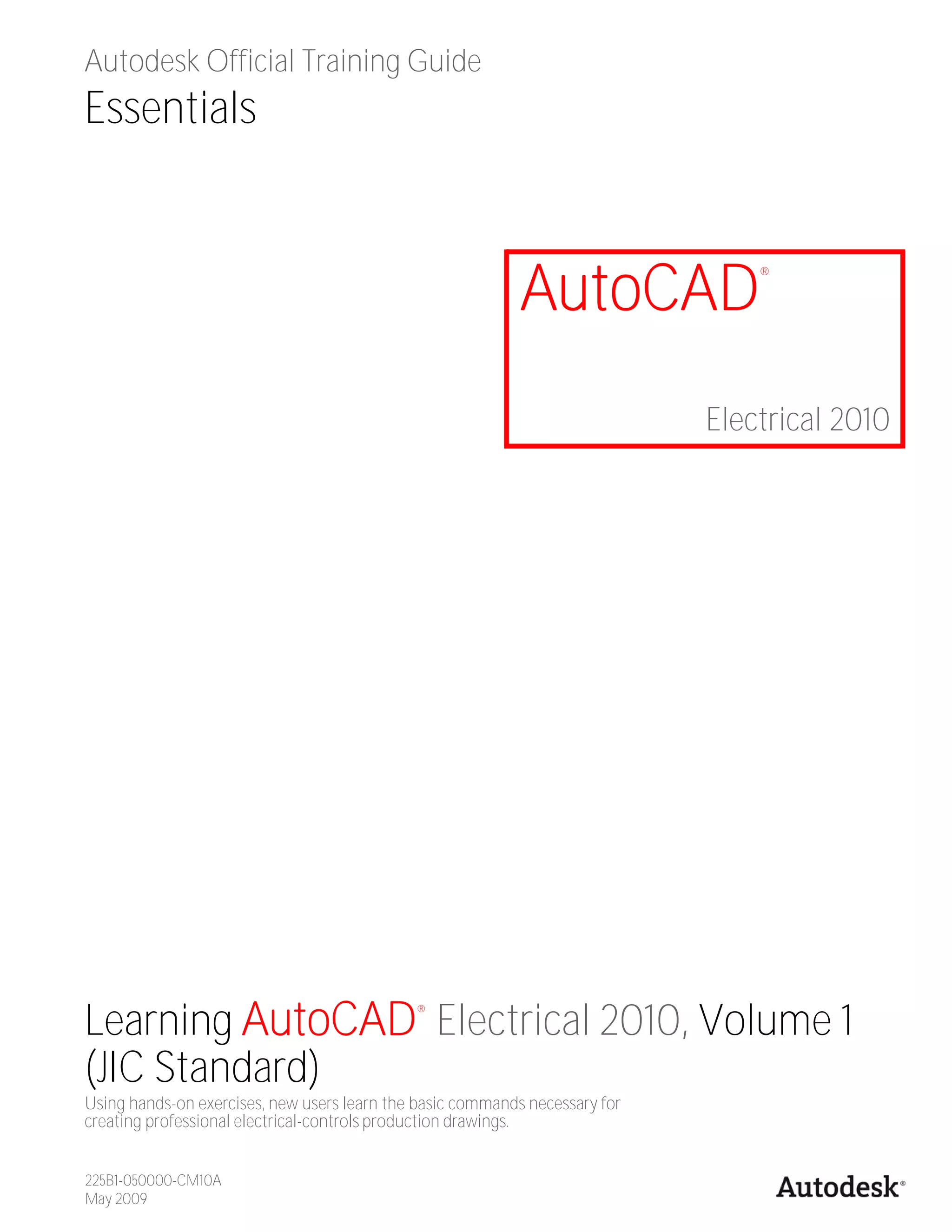 Auto cad electrical_2010_essentials | PDF | Graphics Software ...