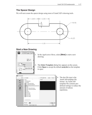 AUTOCAD 2024 2Dfundamentals circles, planar and curves excercises | PDF