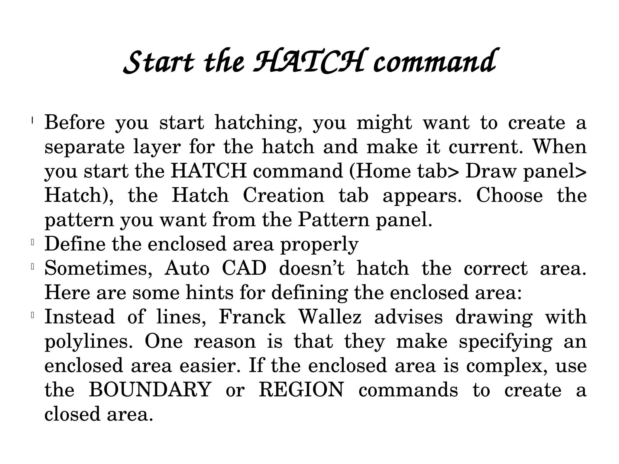 Auto cad hatch layer tips & tricks | PDF | Arts and Crafts | Hobbies ...