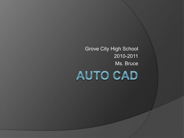 Auto cad intro | PPT