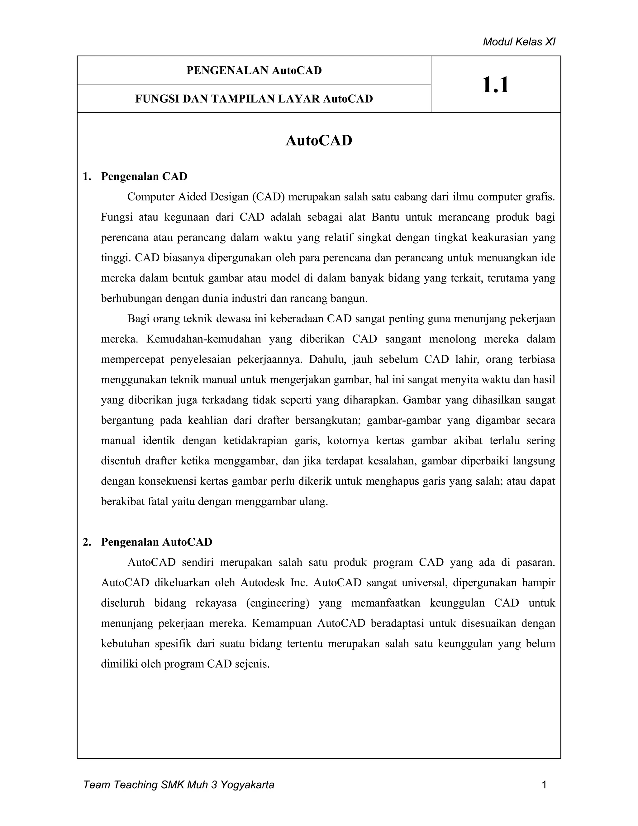 Auto cad kelas_2_sem_1 | PDF