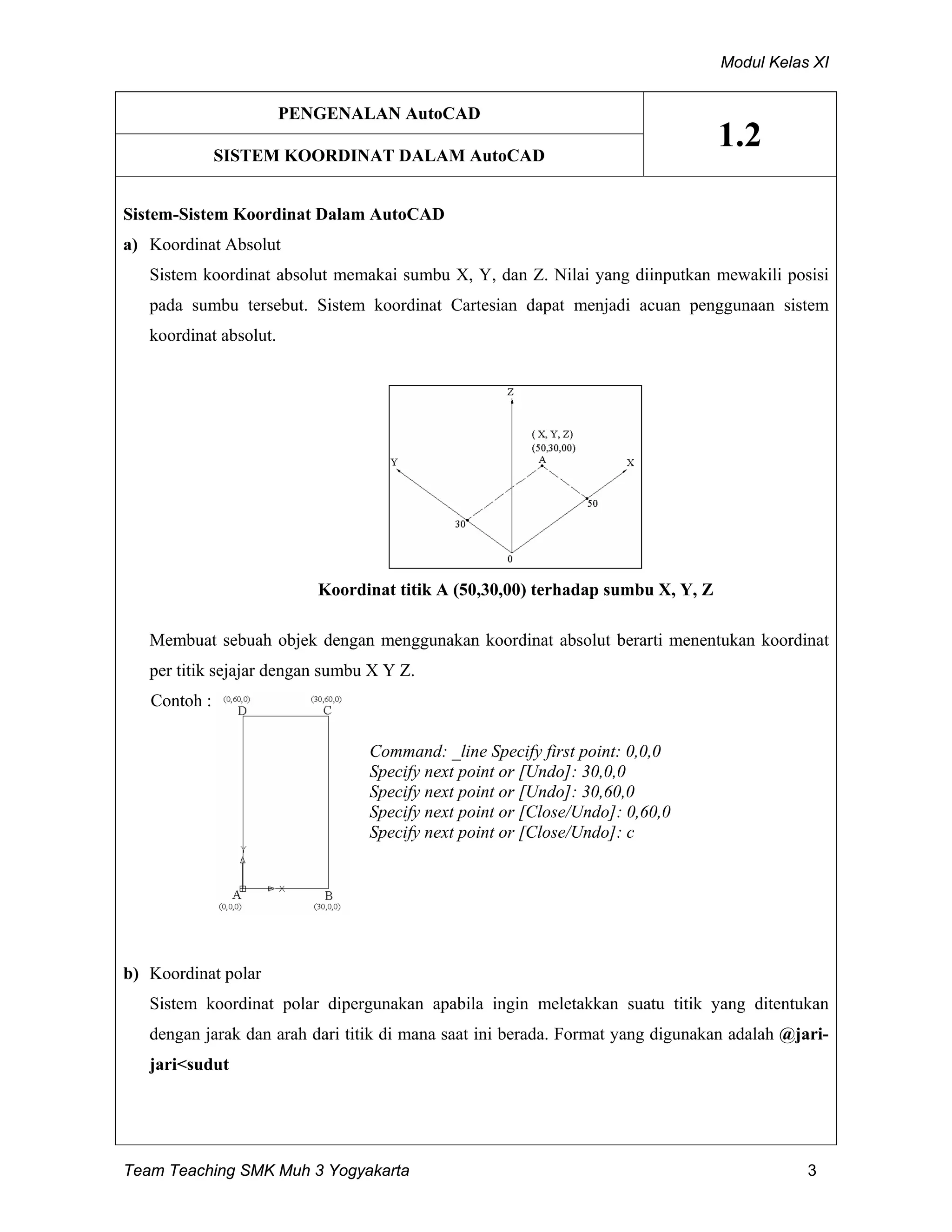 Auto cad kelas_2_sem_1 | PDF