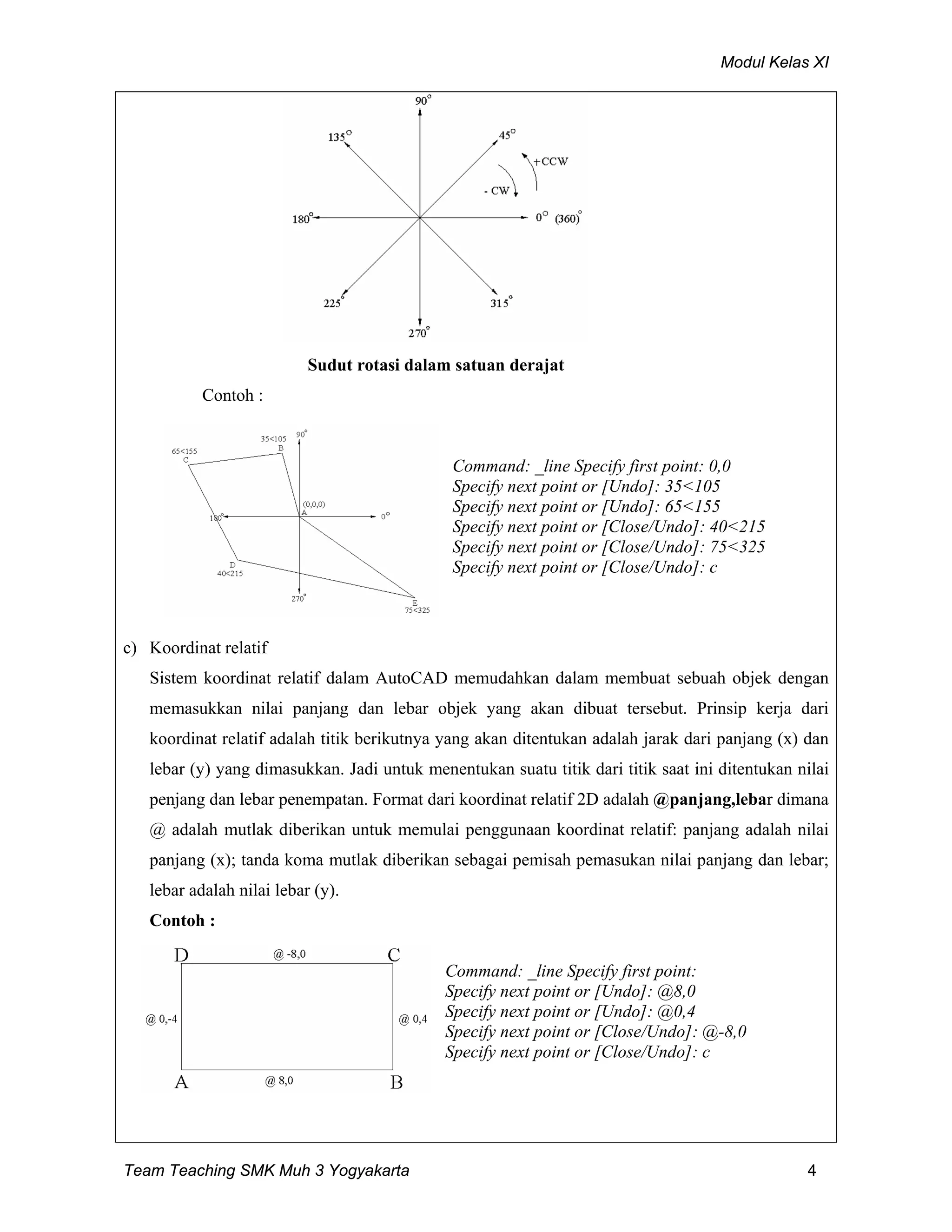 Auto cad kelas_2_sem_1 | PDF