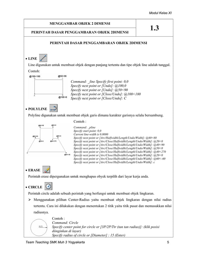 Auto cad kelas_2_sem_1 | PDF