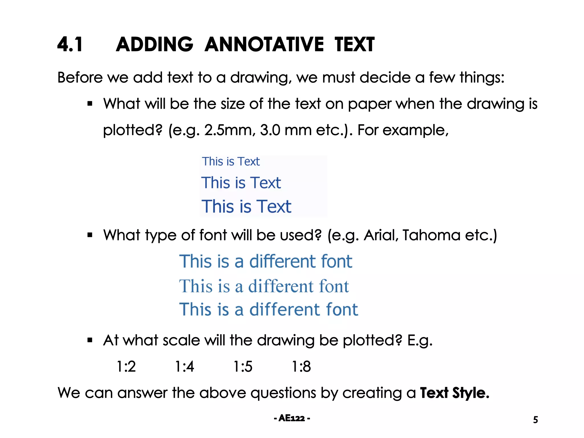 AutoCAD Annotative Text and Dimensions | PDF
