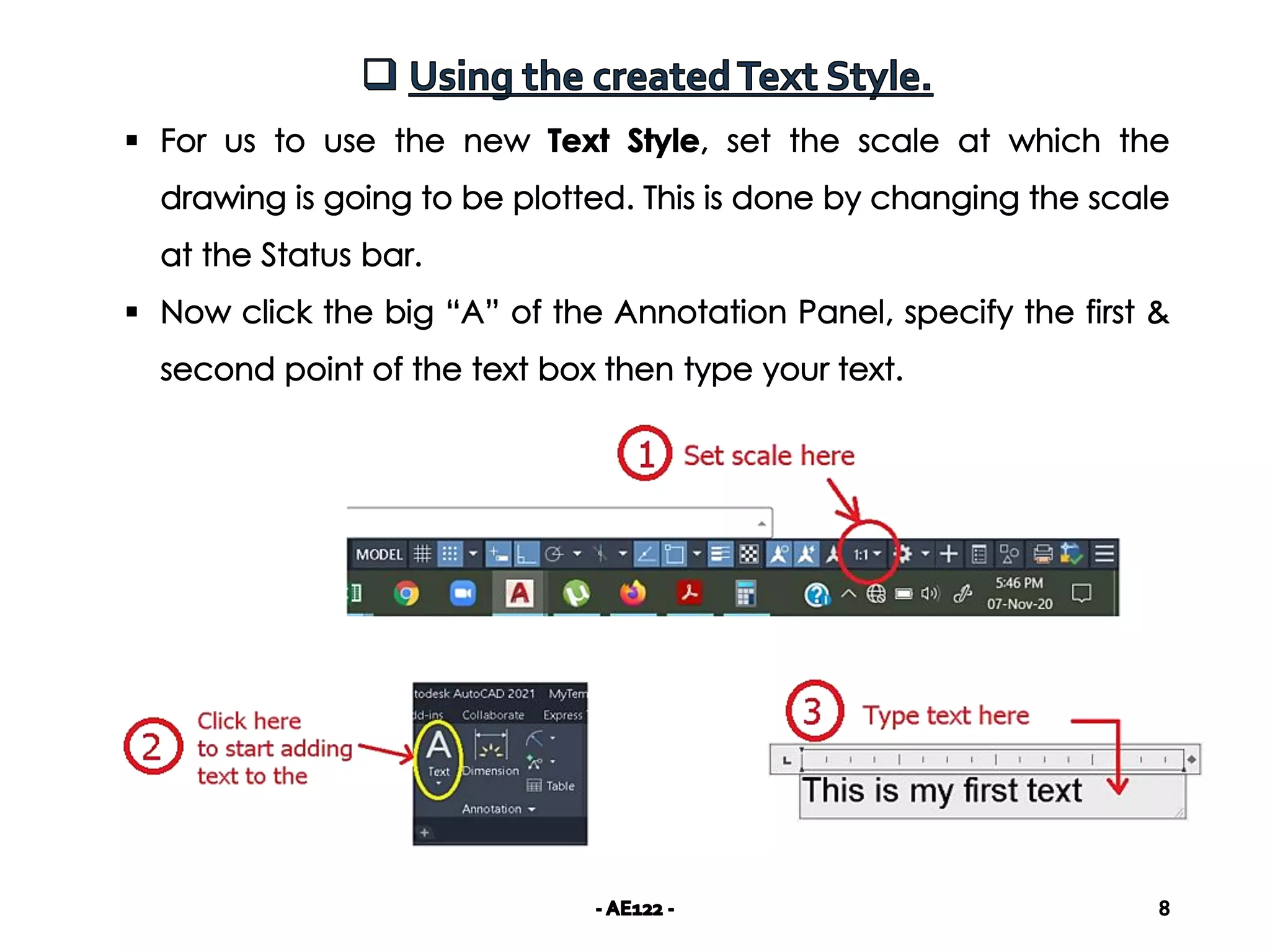 AutoCAD Annotative Text and Dimensions | PDF
