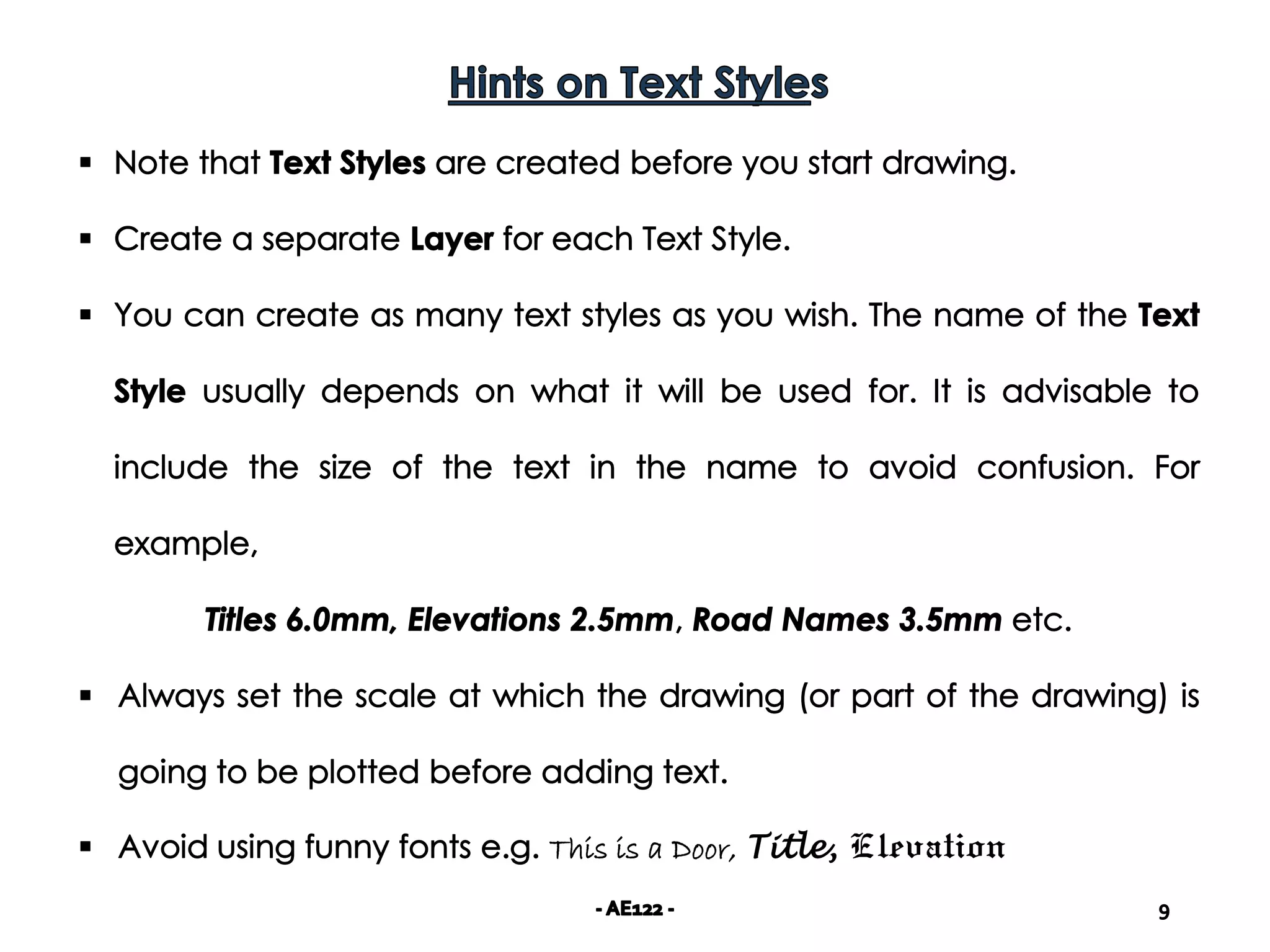 AutoCAD Annotative Text and Dimensions | PDF