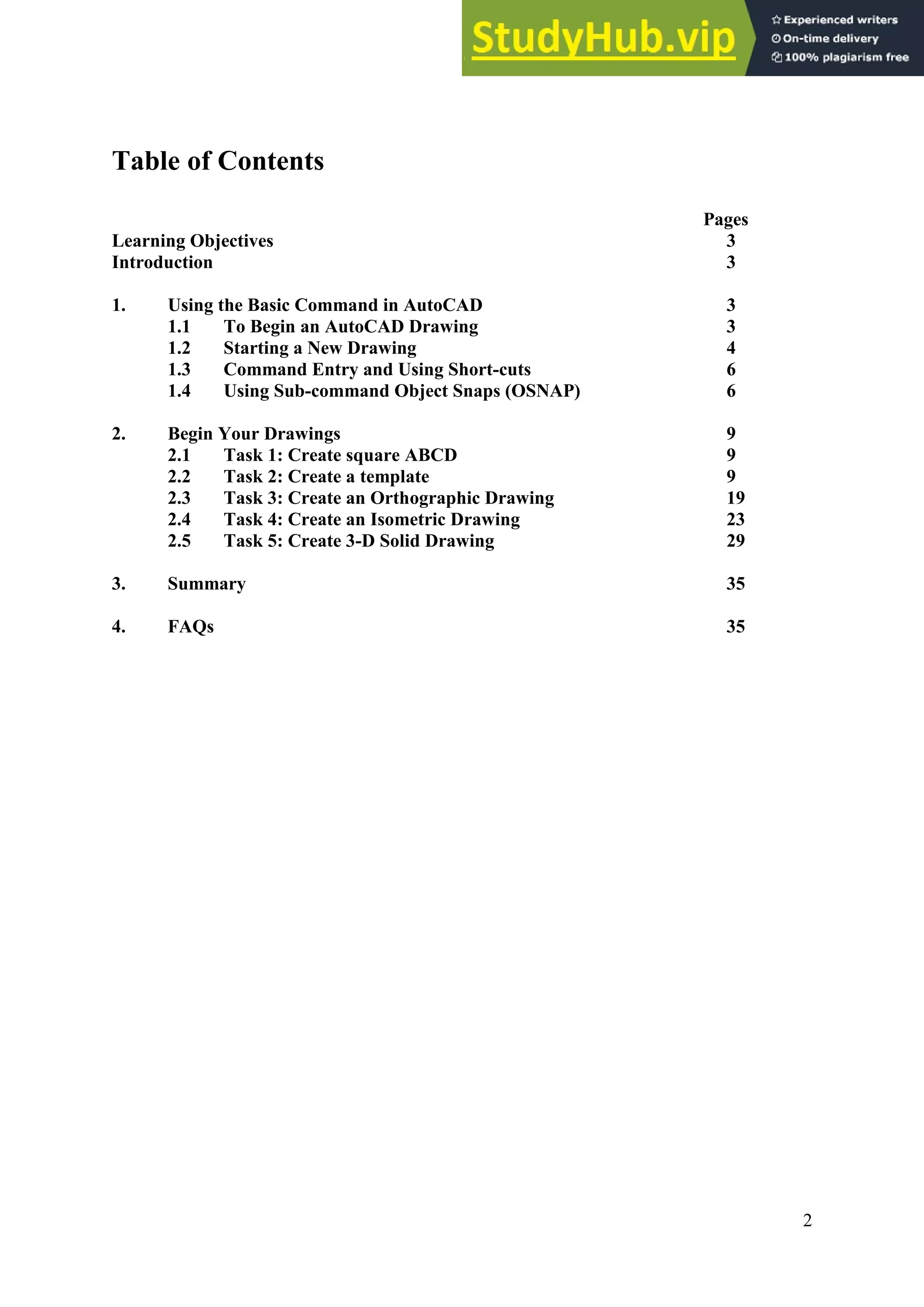 AutoCAD Lab Manual | PDF