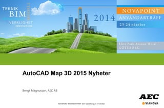 Auto cad map 3d 2015 nyheter | PPT