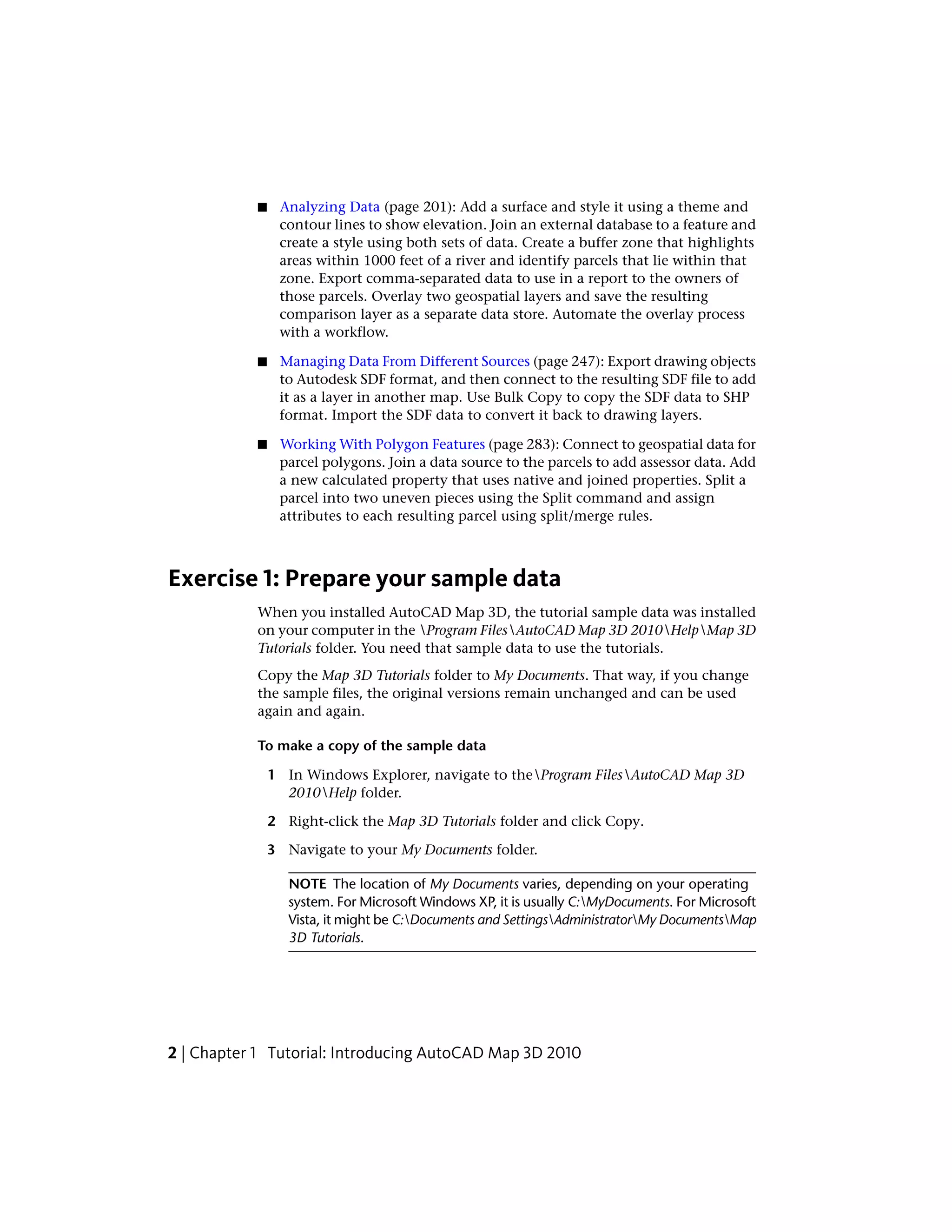 Autocad map 3d tutorials | PDF