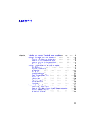 Autocad map 3d tutorials | PDF