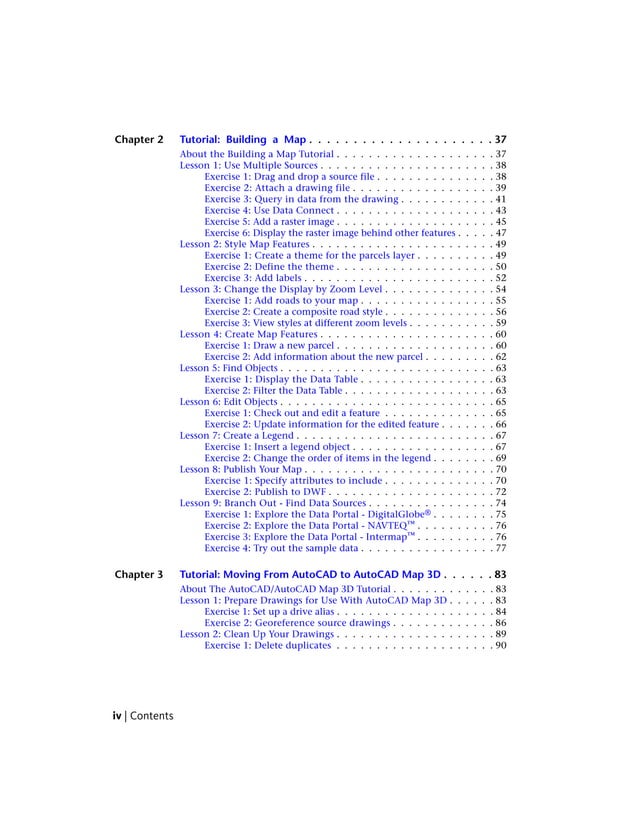 Autocad map 3d tutorials | PDF