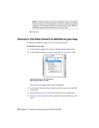 Autocad map 3d tutorials | PDF