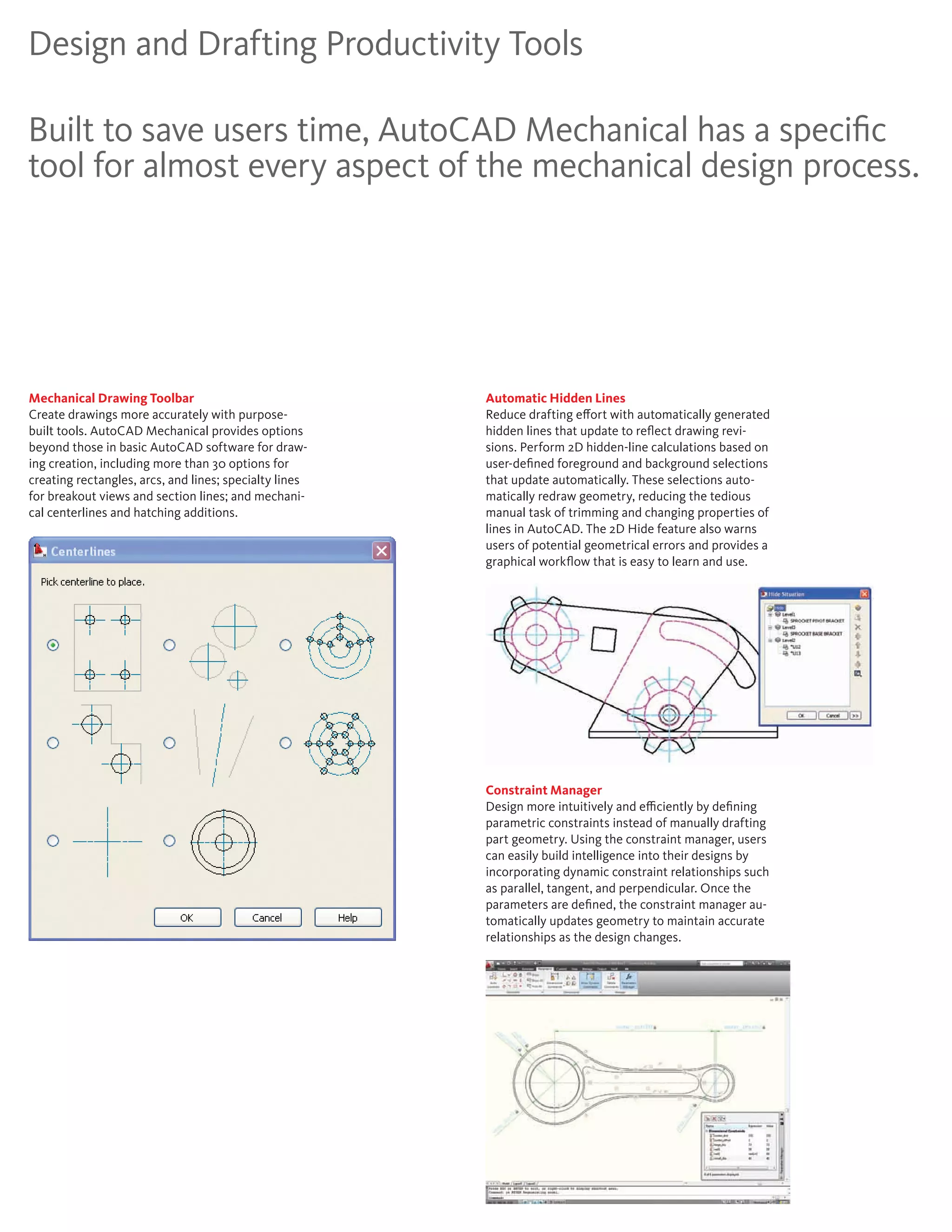 Autocad Mechanical 2011 Detail Brochure | PDF