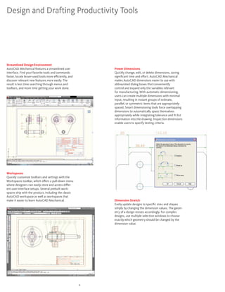 Autocad Mechanical 2011 Detail Brochure | PDF