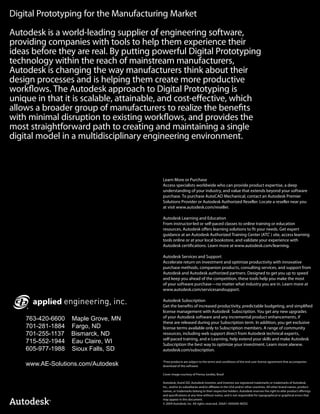 Autocad Mechanical 2011 Overview Brochure | PDF