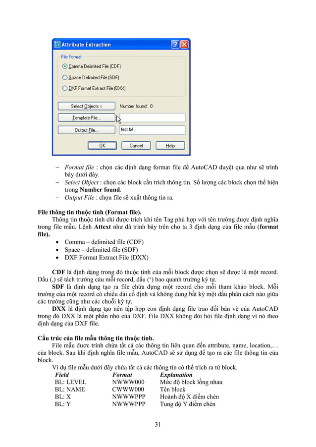 Autocad nâng cao và lập trình trong Autocad | PDF