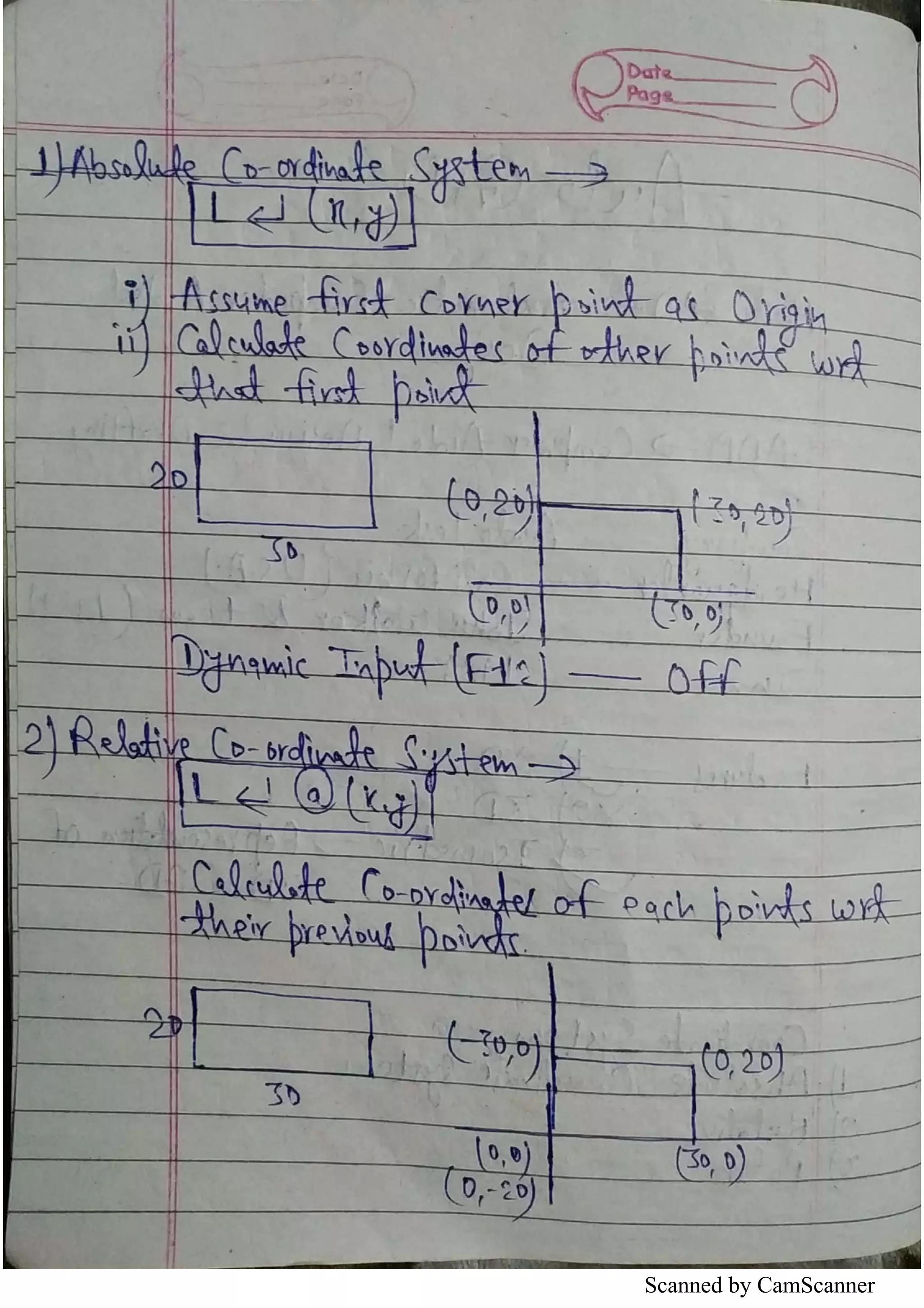 Auto cad notes | PDF