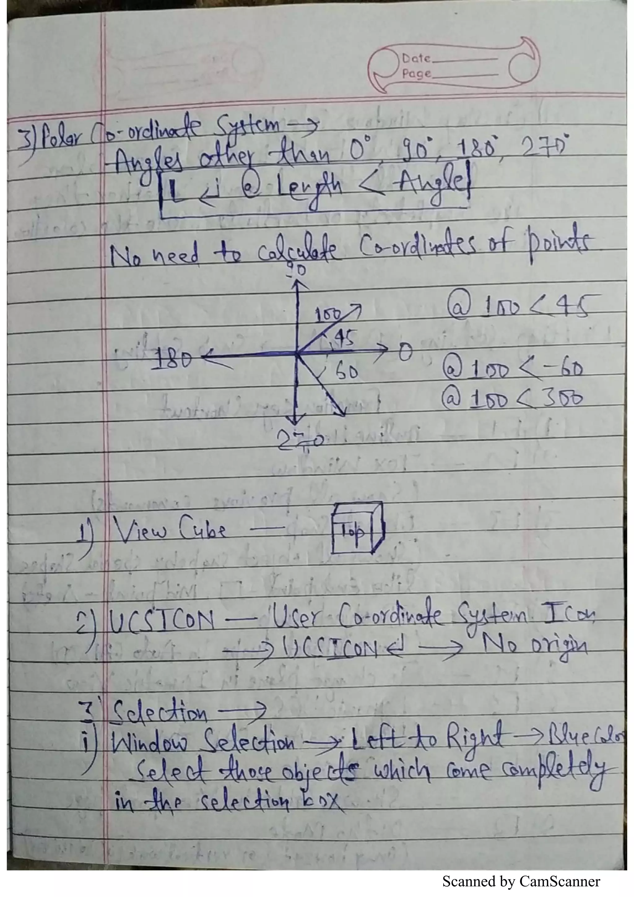 Auto cad notes | PDF