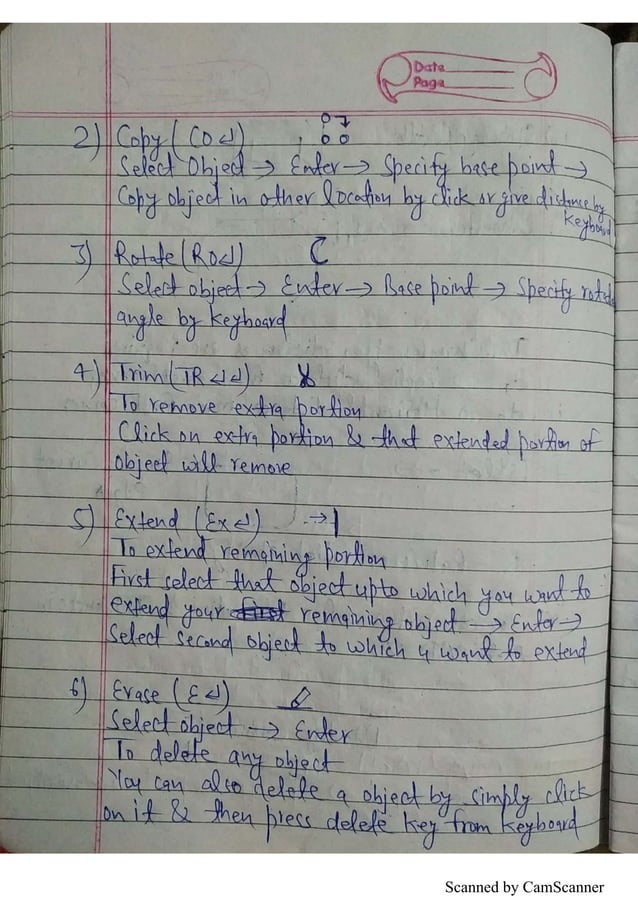 Auto cad notes | PDF