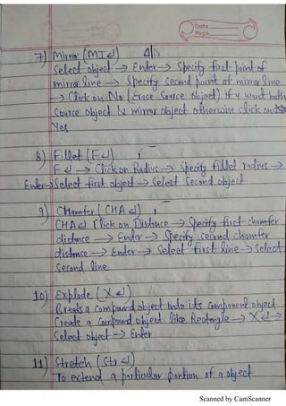 Auto cad notes | PDF
