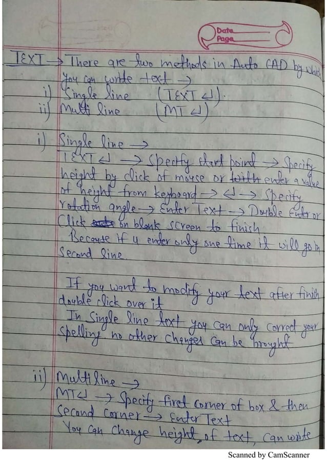 Auto cad notes | PDF