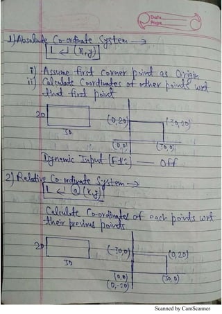 Auto cad notes | PDF | Home Financing | Personal Debt