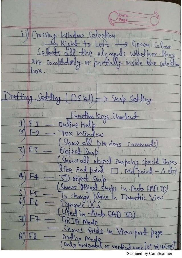 Auto cad notes | PDF