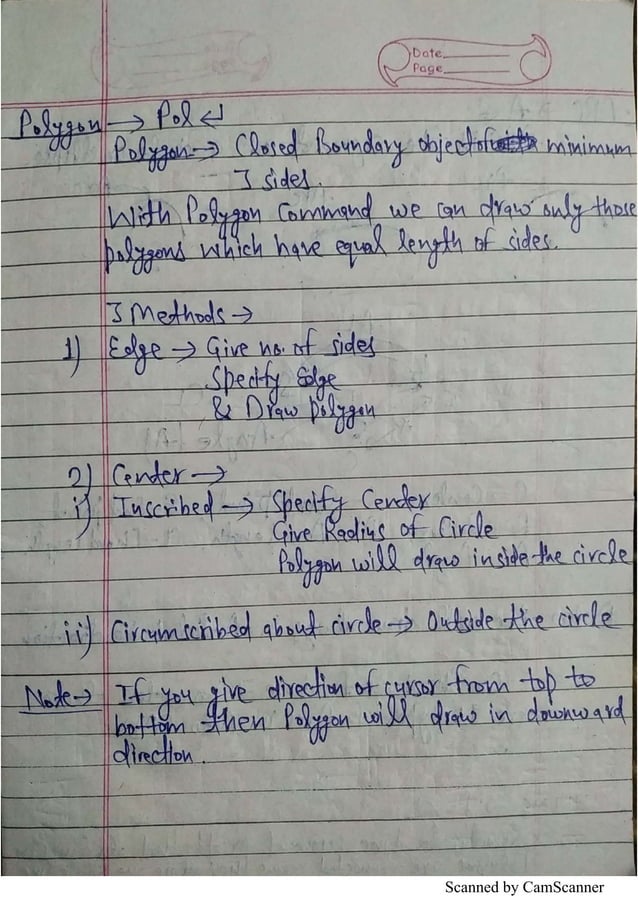 Auto cad notes | PDF