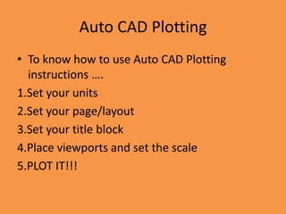 Auto Cad Powerpoint | PPTX