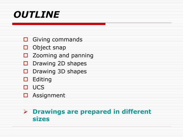 AUTO CAD PPT.pptx | 3-D Graphics | Computer Software and Applications