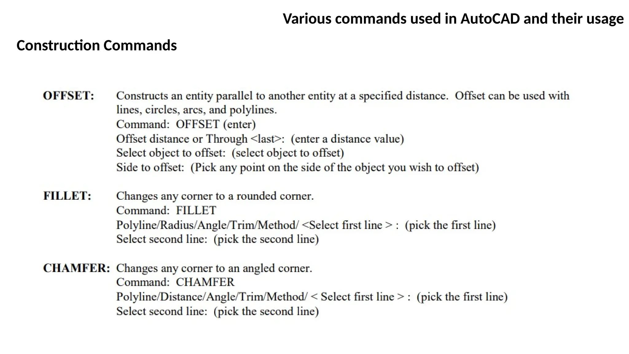 Introduction to AUTOCAD and commands in AutoCAD | PPTX