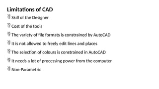 Introduction to AUTOCAD and commands in AutoCAD | PPTX