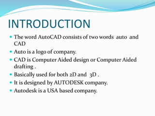 AUTOCAD PPT | PPTX